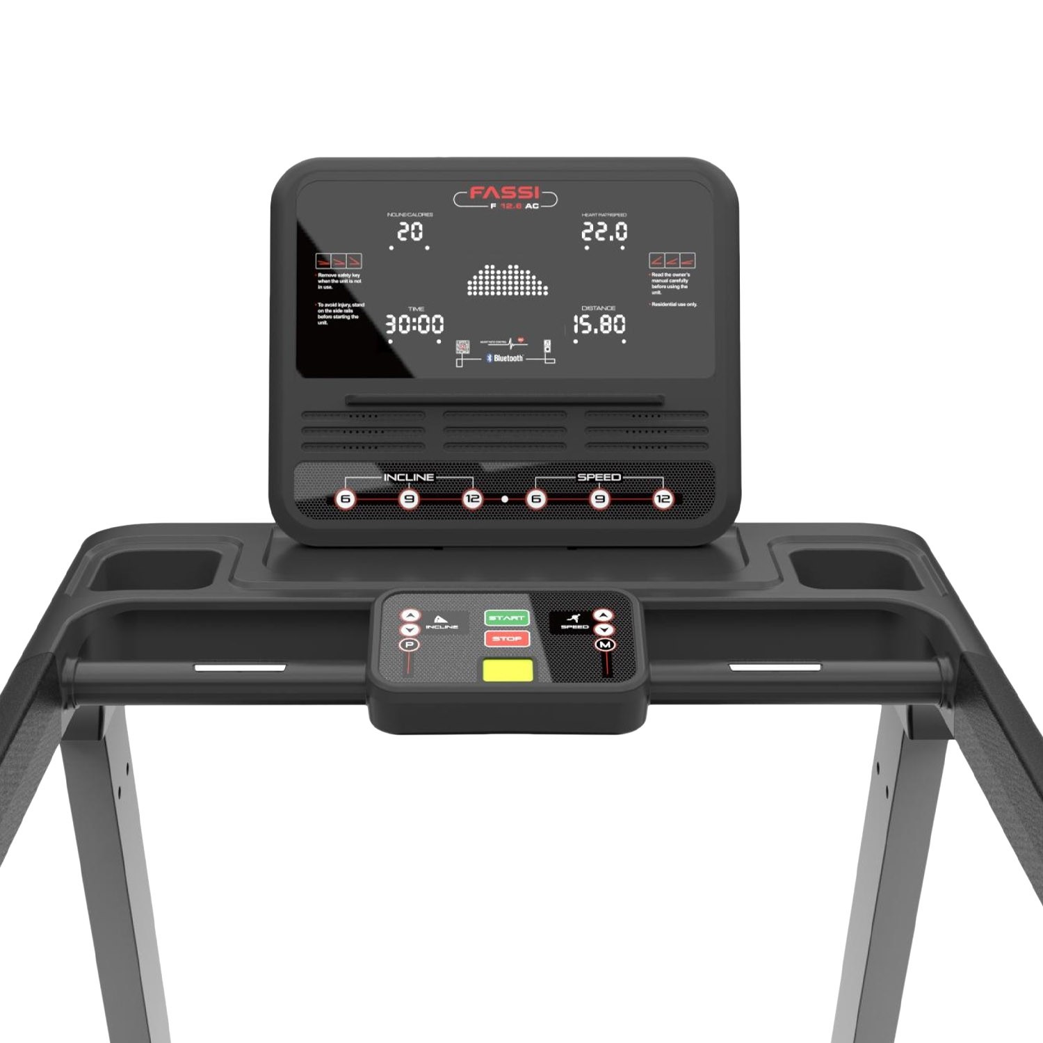 Tapis roulant professionale Fassi 12.6 AC - Inclinazione Elettrica ...